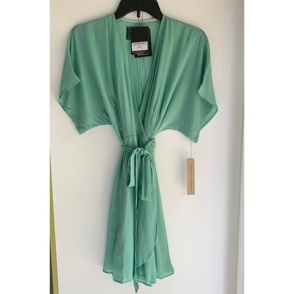 Reformation | Dresses | Nwt Reformation Wanda Dress Mini Wrap Macaron ...